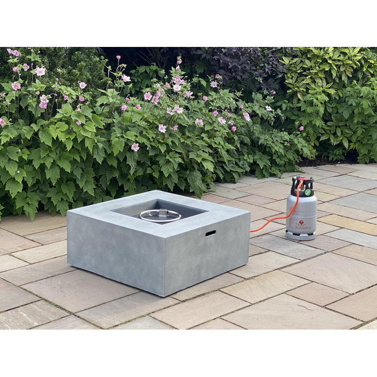 Ebern Designs Lagreta 40Cm H x 92Cm W Polyresin Propane Fire Pit | Wayfair.co.uk